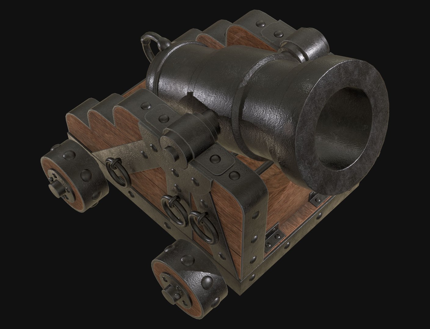 Cannon Motar 1 3D Model - TurboSquid 2303407