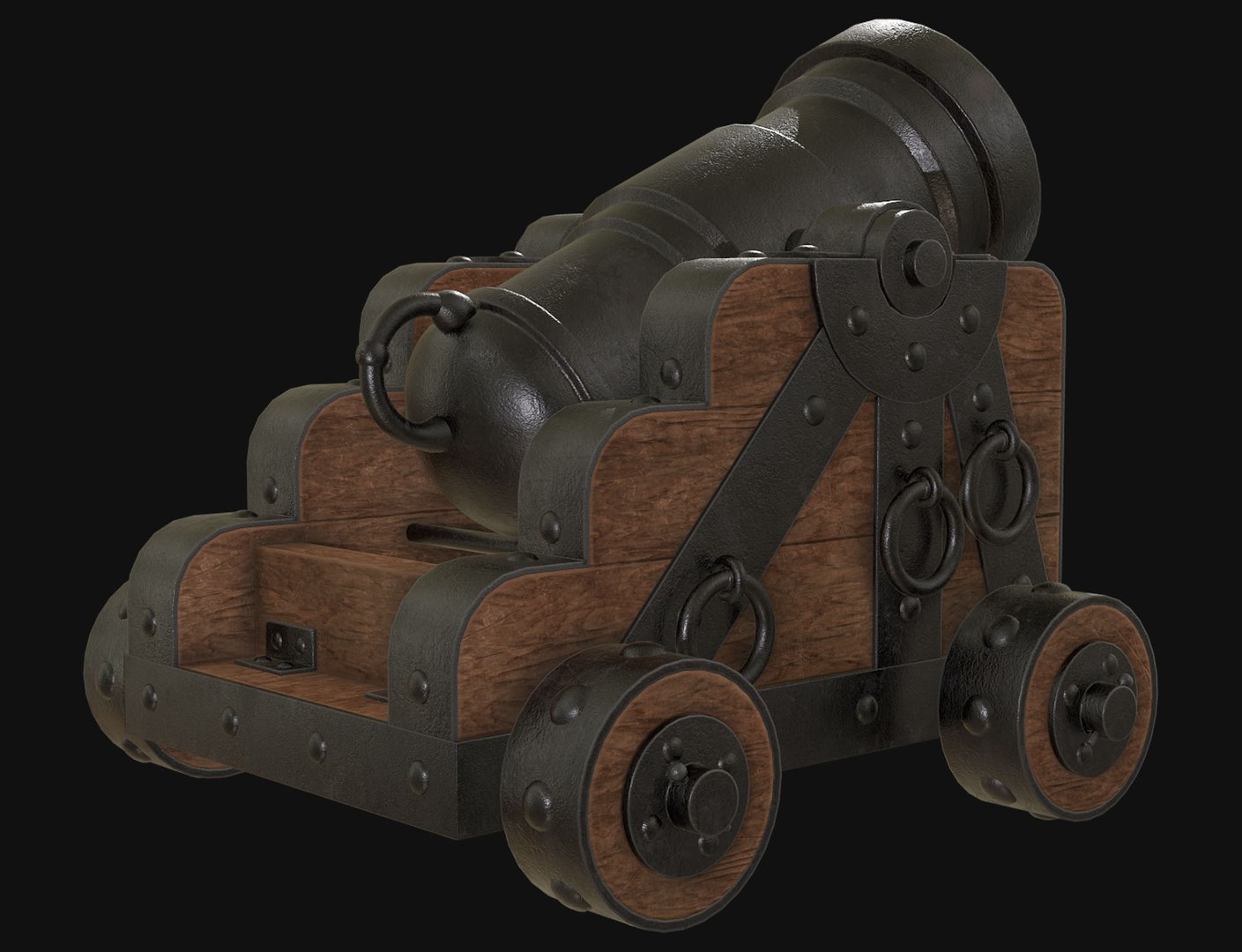 Cannon Motar 1 3D Model - TurboSquid 2303407