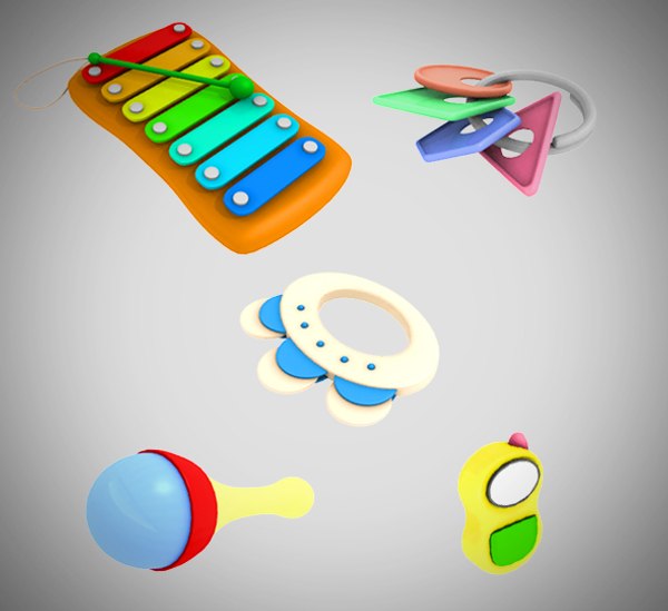 Baby toy set 001 3D model - TurboSquid 1259415