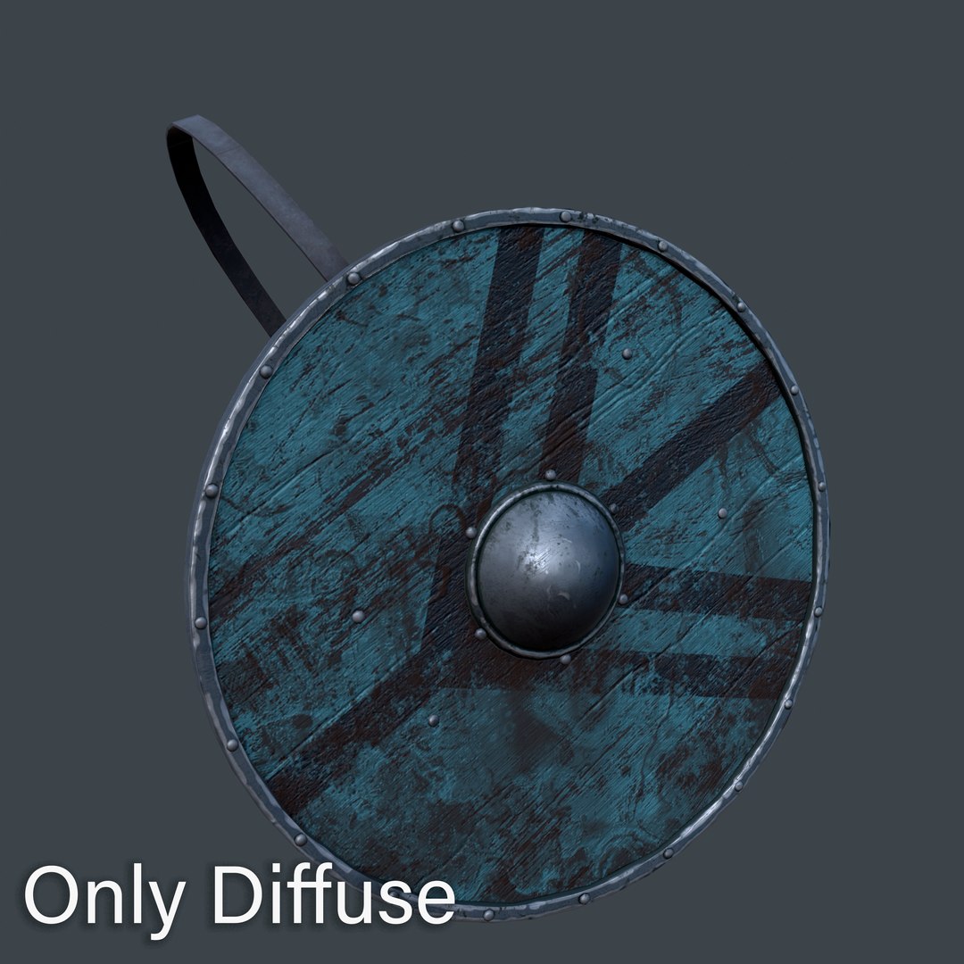Viking shield model - TurboSquid 1303168