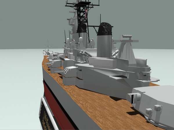 3d model uss missouri