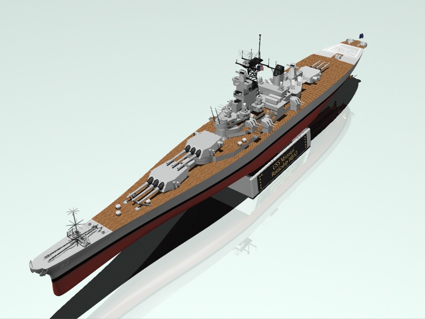 3d Model Uss Missouri
