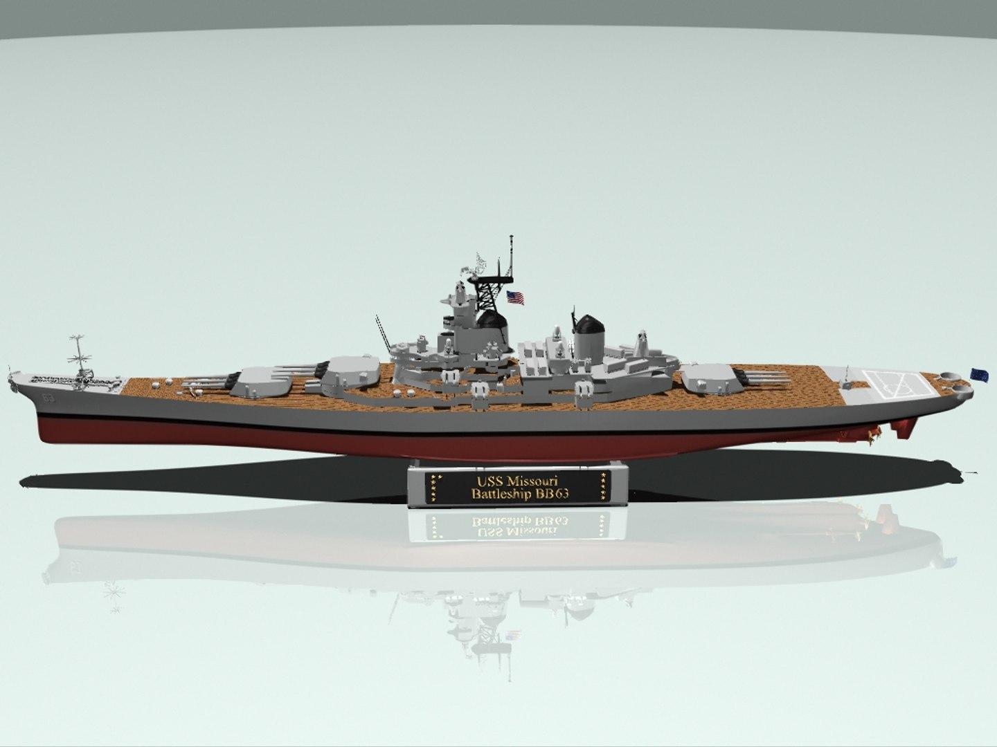 3d Model Uss Missouri