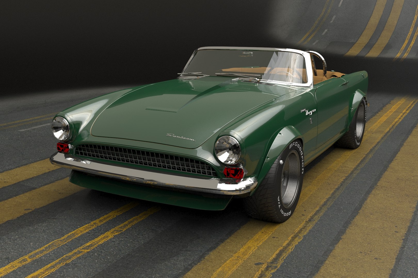 3D sunbeam alpine tiger - TurboSquid 2143251
