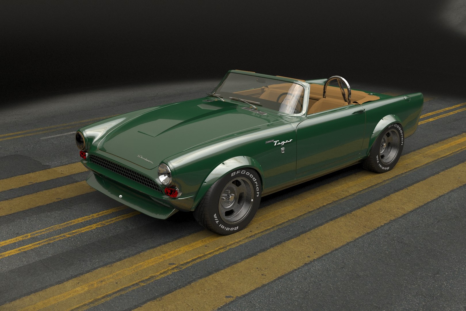 3D sunbeam alpine tiger - TurboSquid 2143251