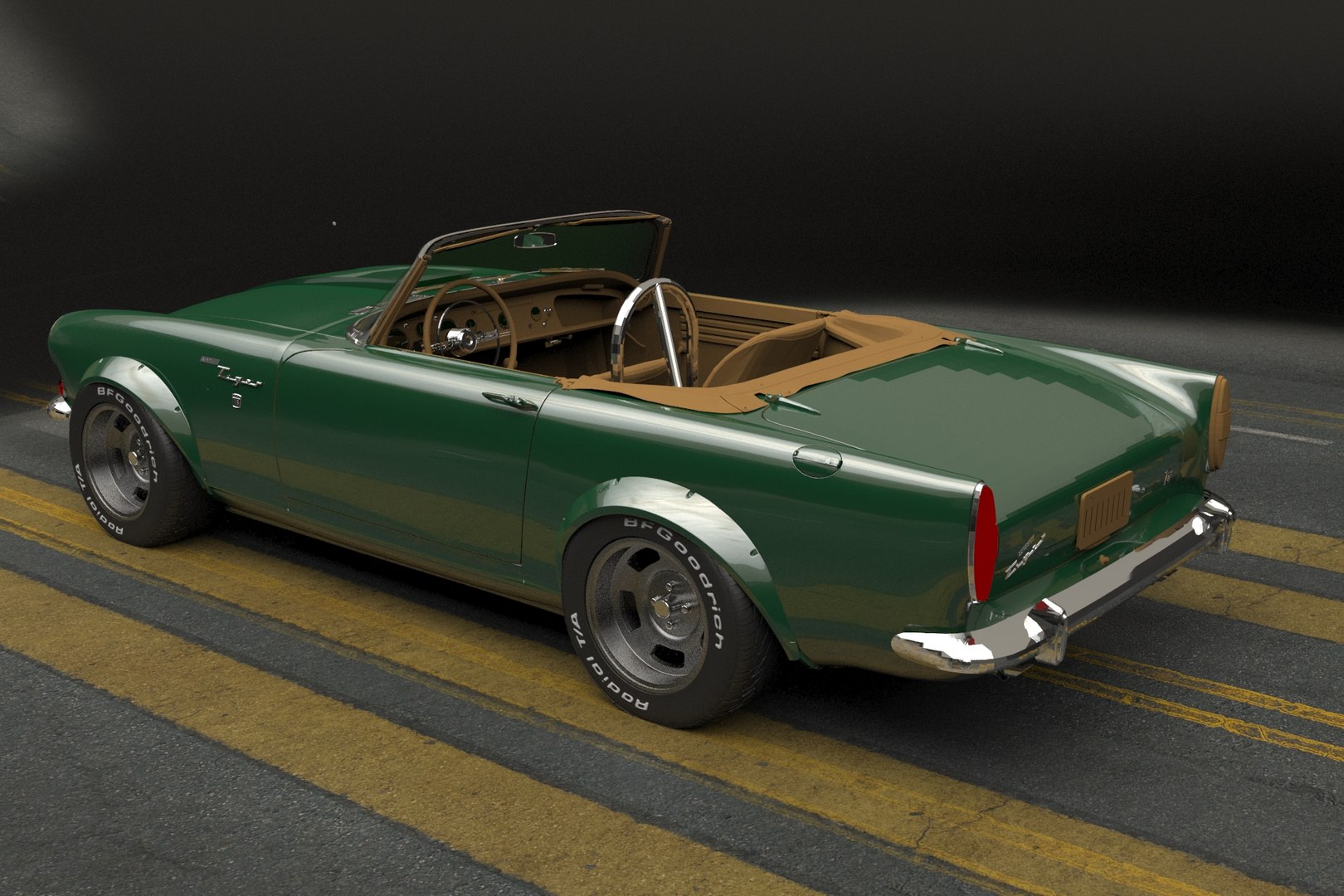 3D sunbeam alpine tiger - TurboSquid 2143251