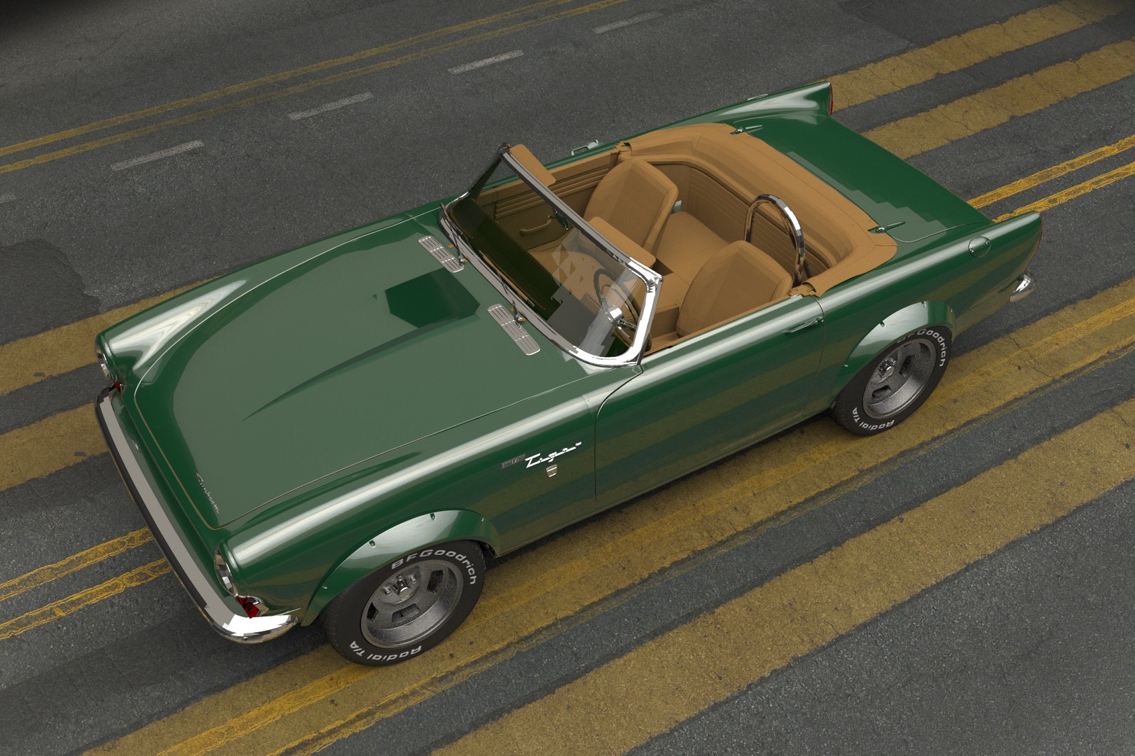 3D sunbeam alpine tiger - TurboSquid 2143251