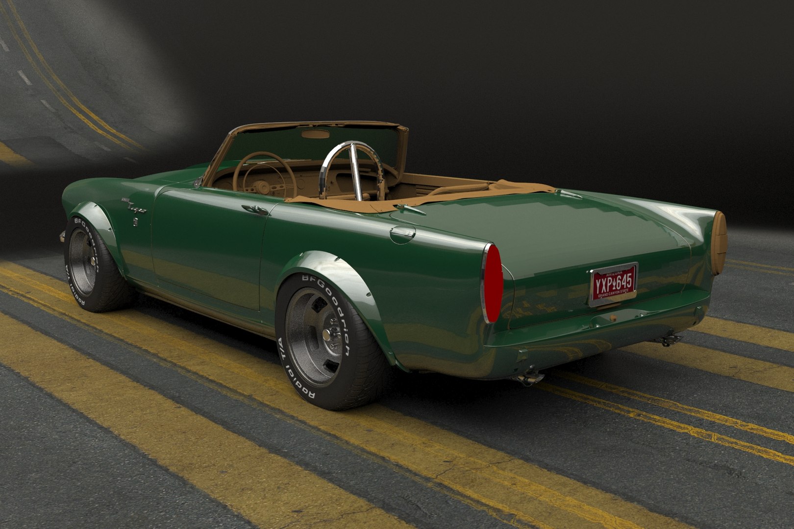 3D sunbeam alpine tiger - TurboSquid 2143251