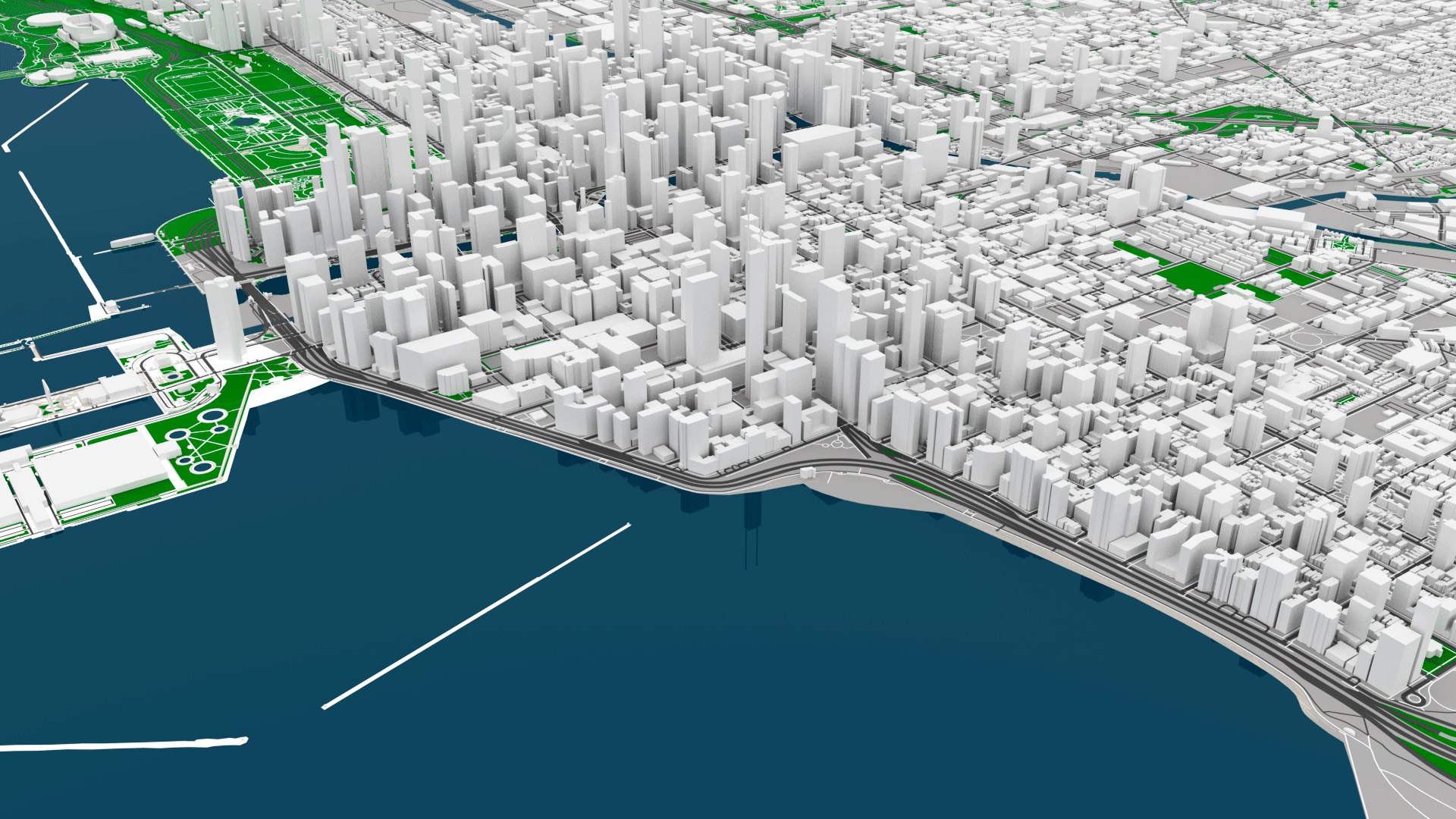 3D Model Chicago Illinois USA 3D City Map - TurboSquid 2306994