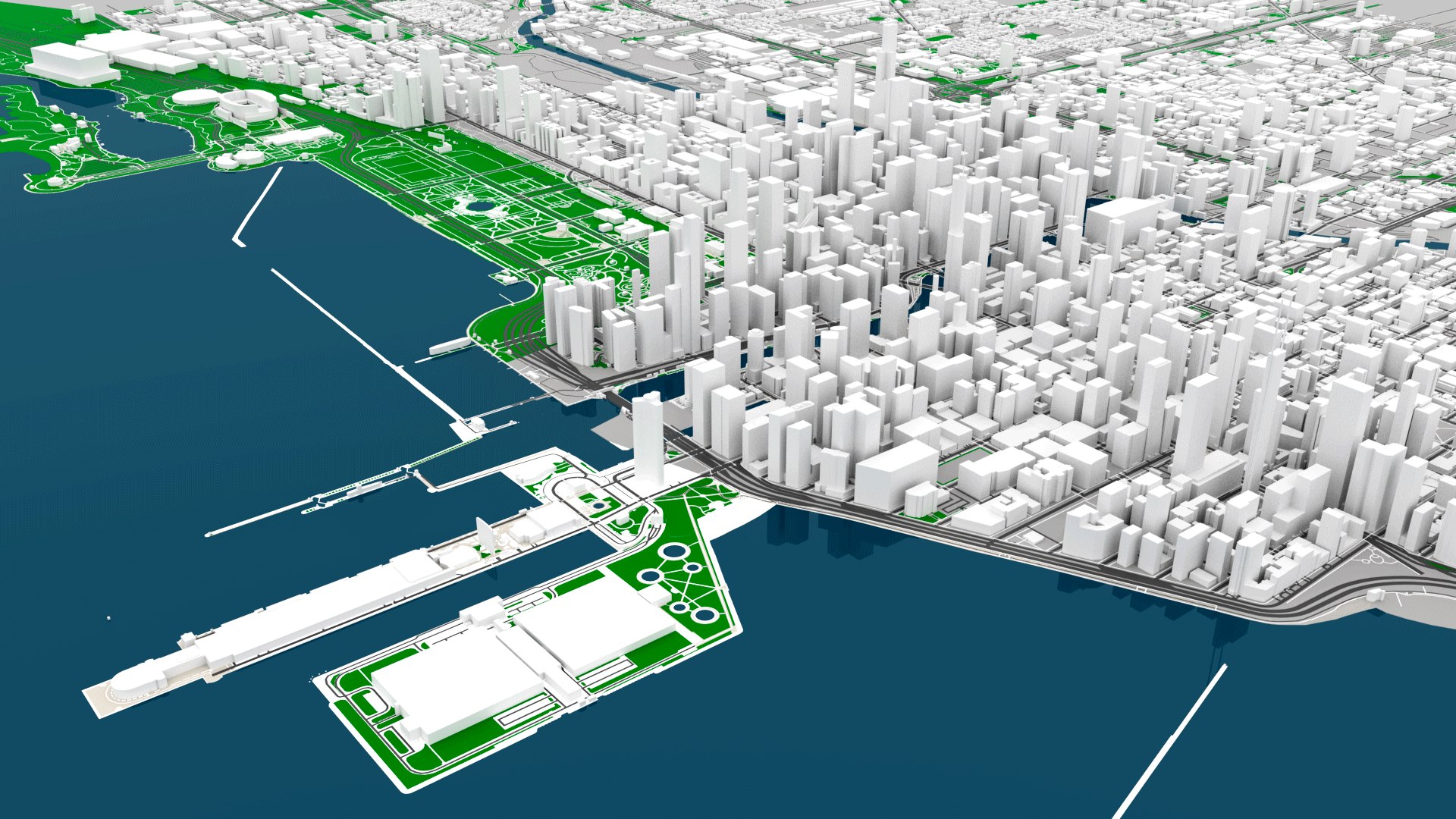 3D Model Chicago Illinois USA 3D City Map - TurboSquid 2306994