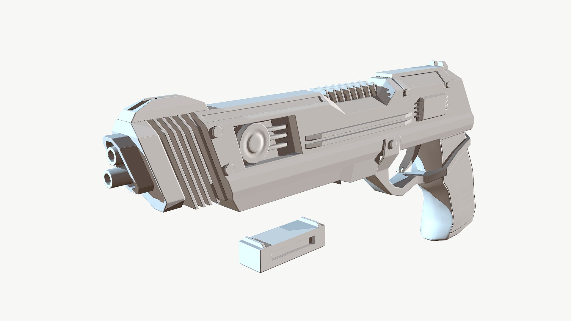 sci fi pistol 3d model