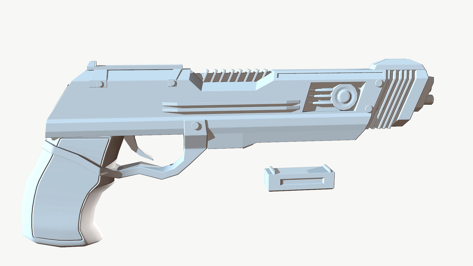 sci fi pistol 3d model