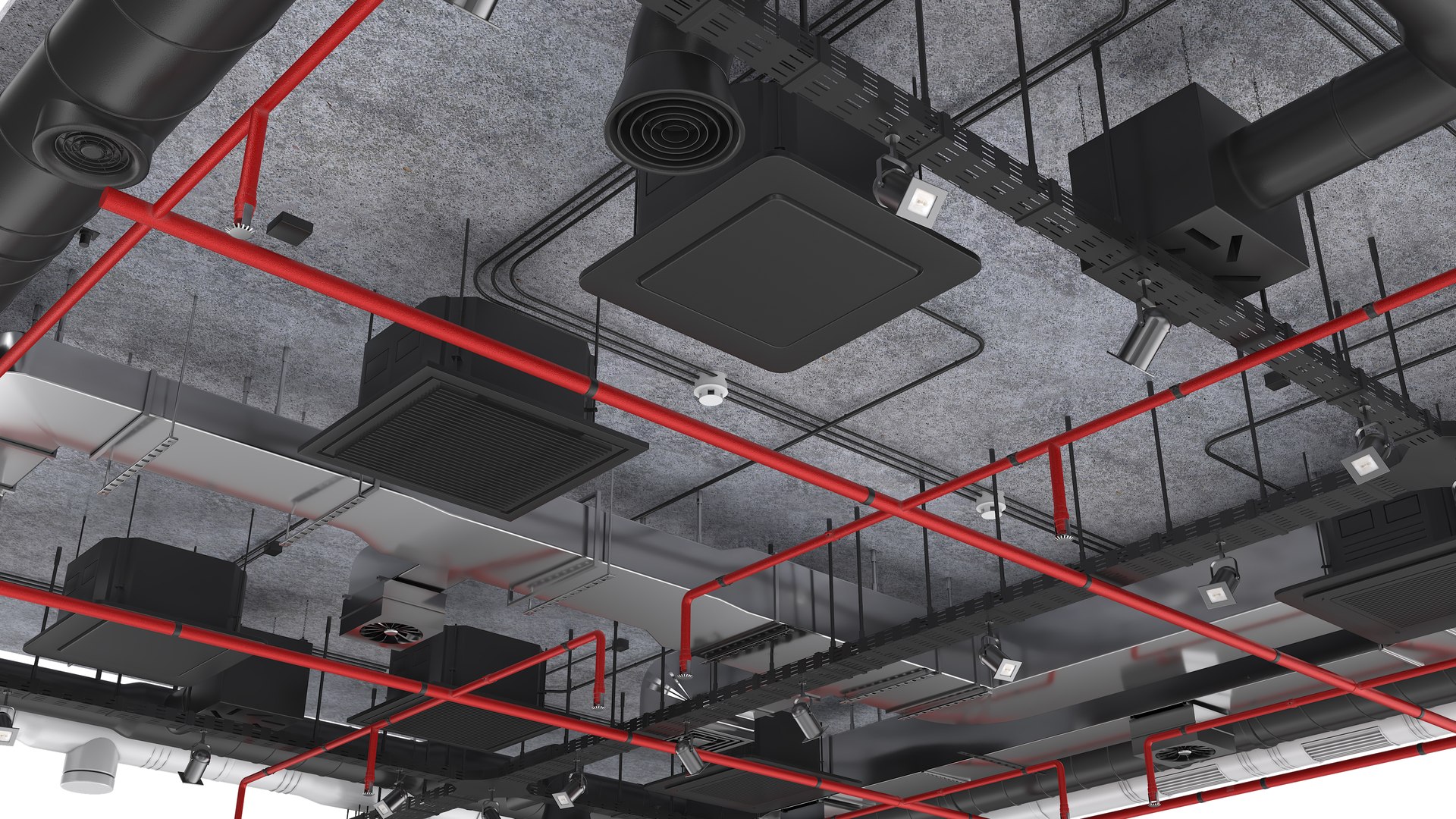 3D Ventilation System Set Model - TurboSquid 2294582