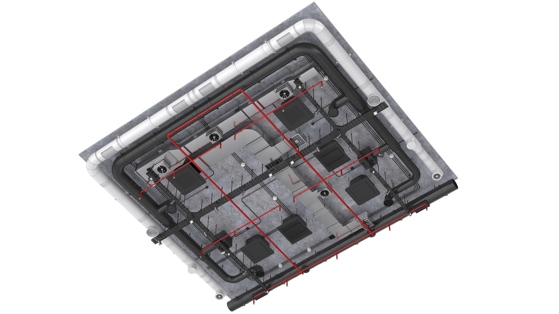 3D Ventilation System Set Model - TurboSquid 2294582