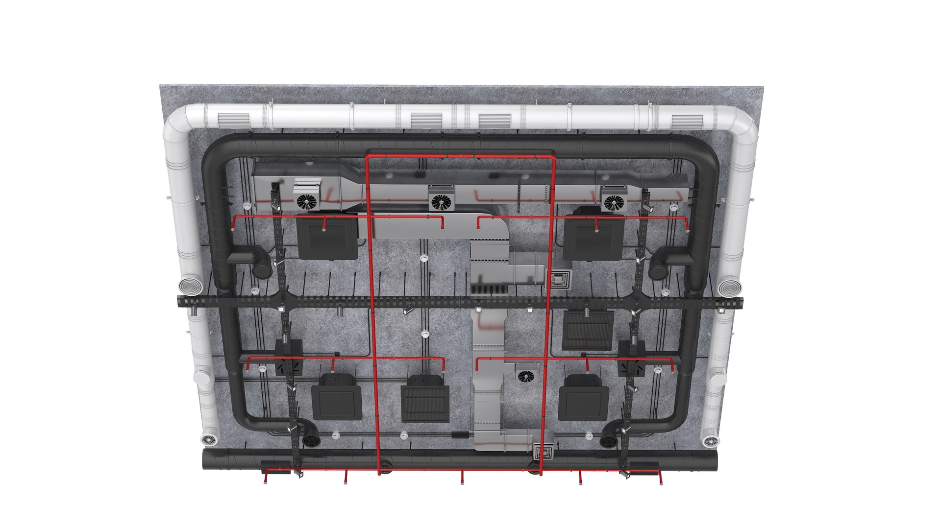 3D Ventilation System Set Model - TurboSquid 2294582