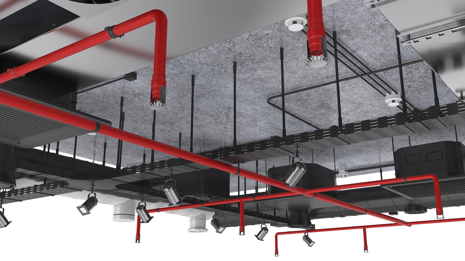 3D Ventilation System Set Model - TurboSquid 2294582