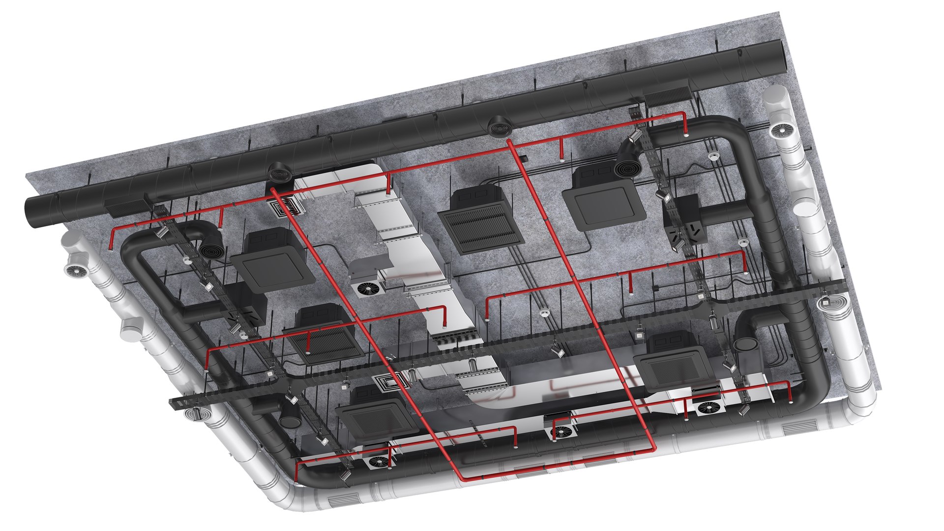 3D Ventilation System Set Model - TurboSquid 2294582