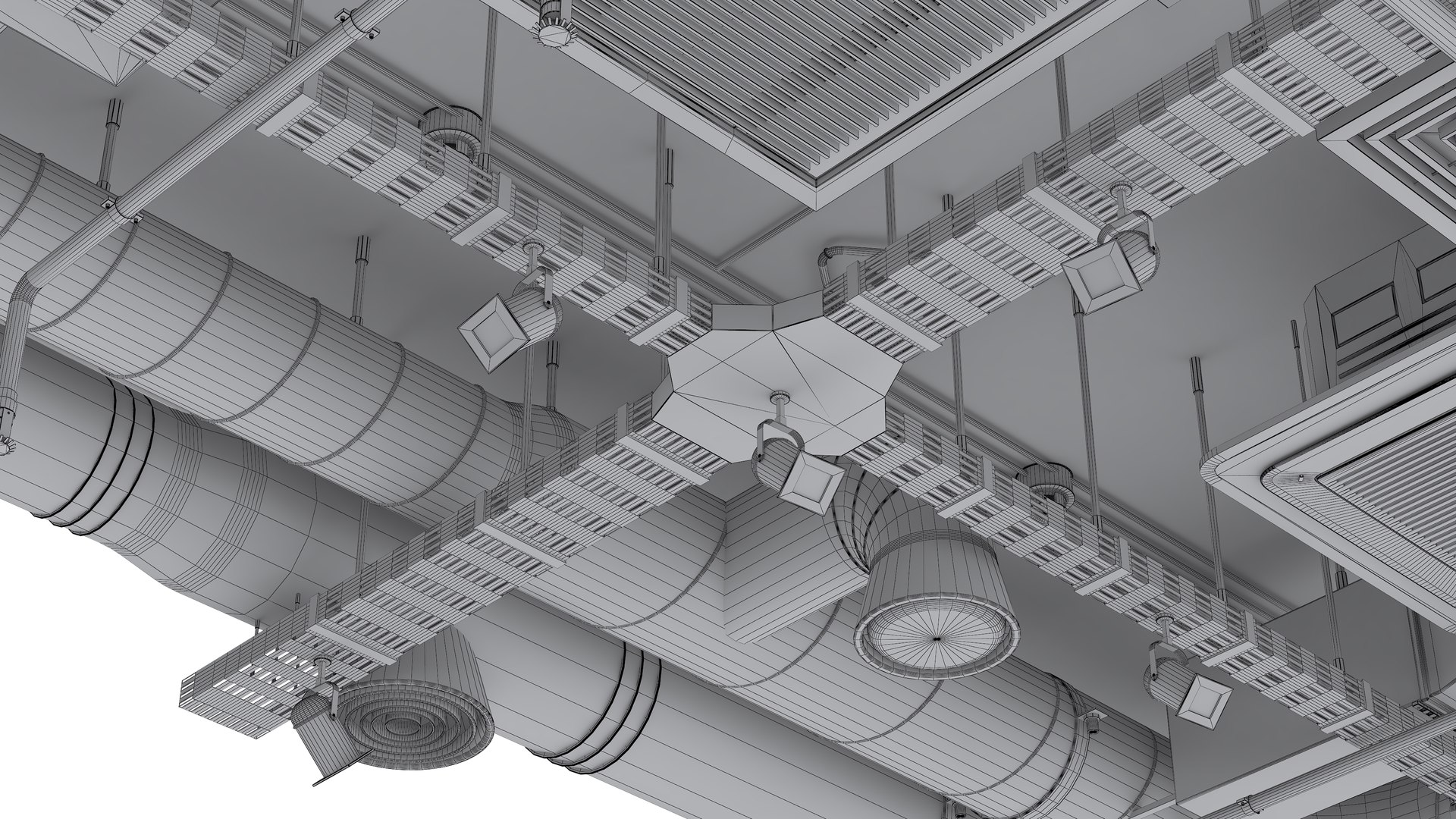 3D Ventilation System Set Model - TurboSquid 2294582