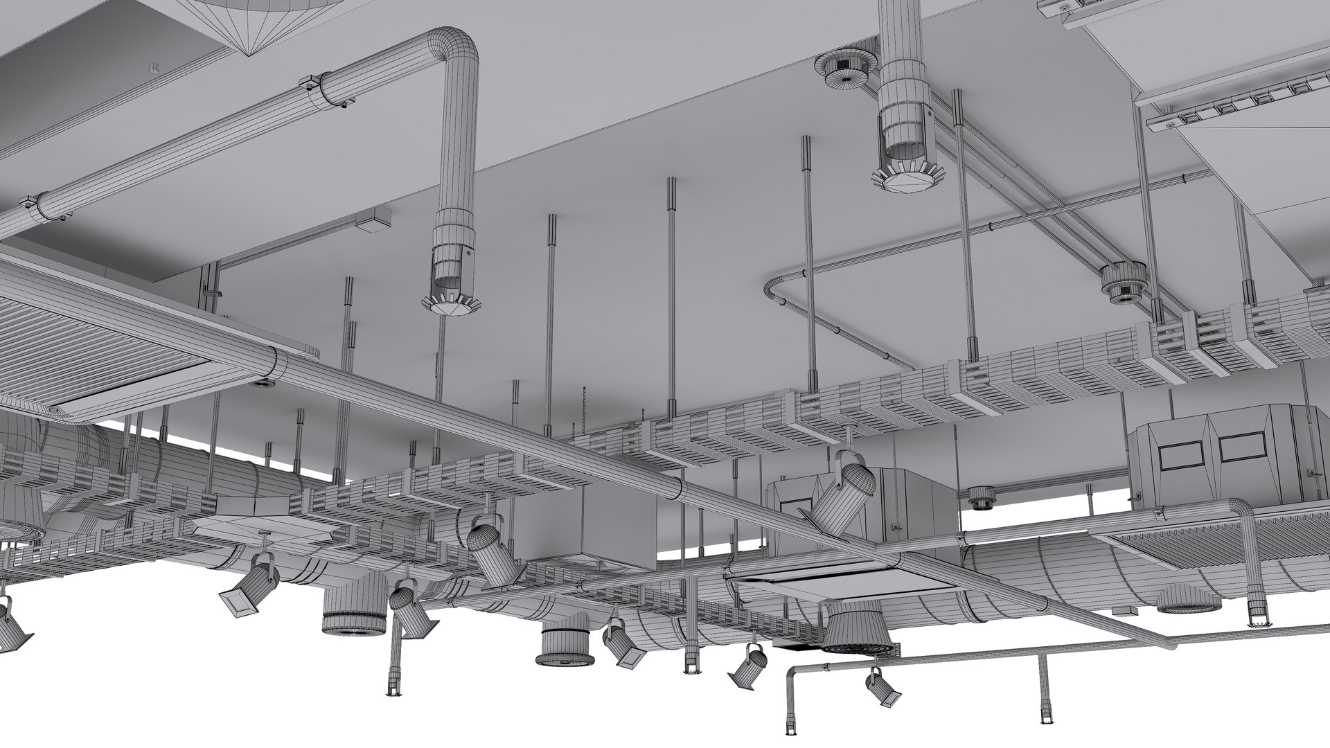 3D Ventilation System Set Model - TurboSquid 2294582