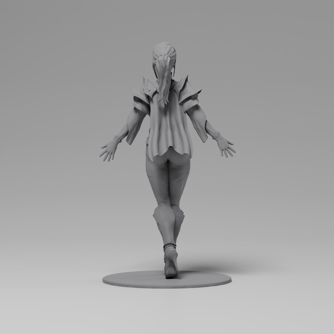 The Wanderer Girl 3D - TurboSquid 1862759