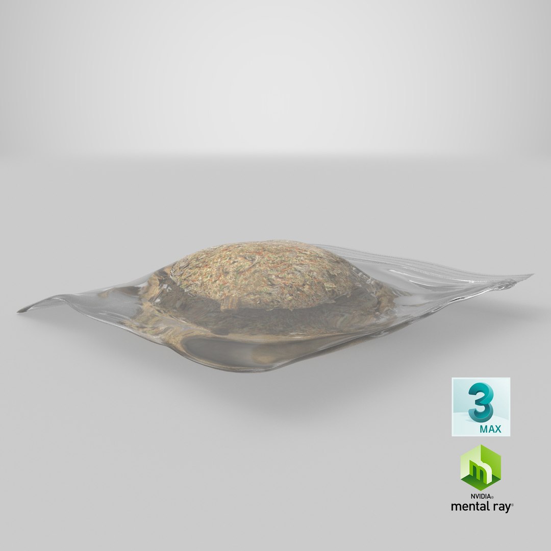 3D Small Drug Baggie Marijuana Model - TurboSquid 1159510