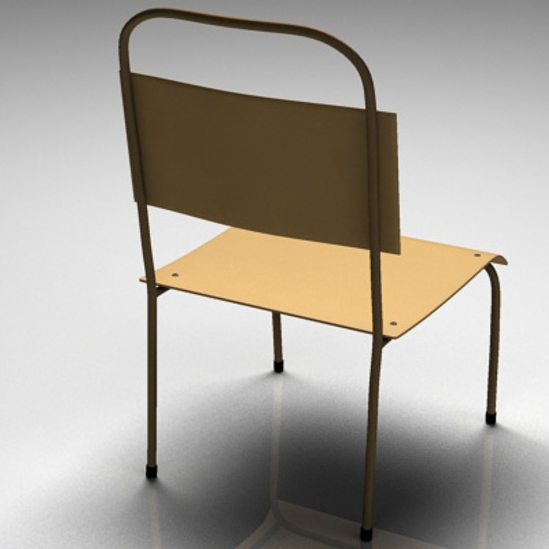 3d Model Schools Chair