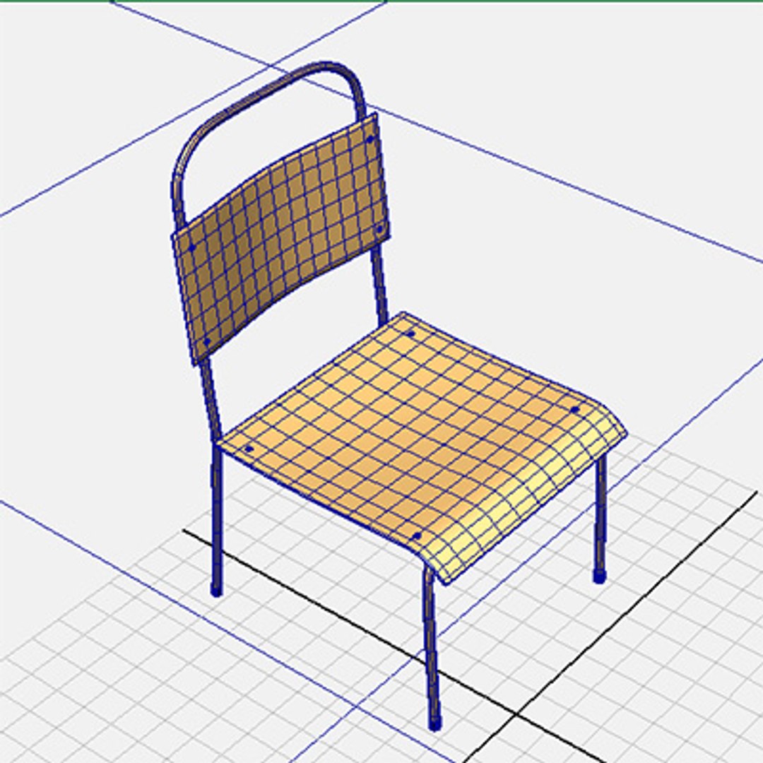 3d Model Schools Chair