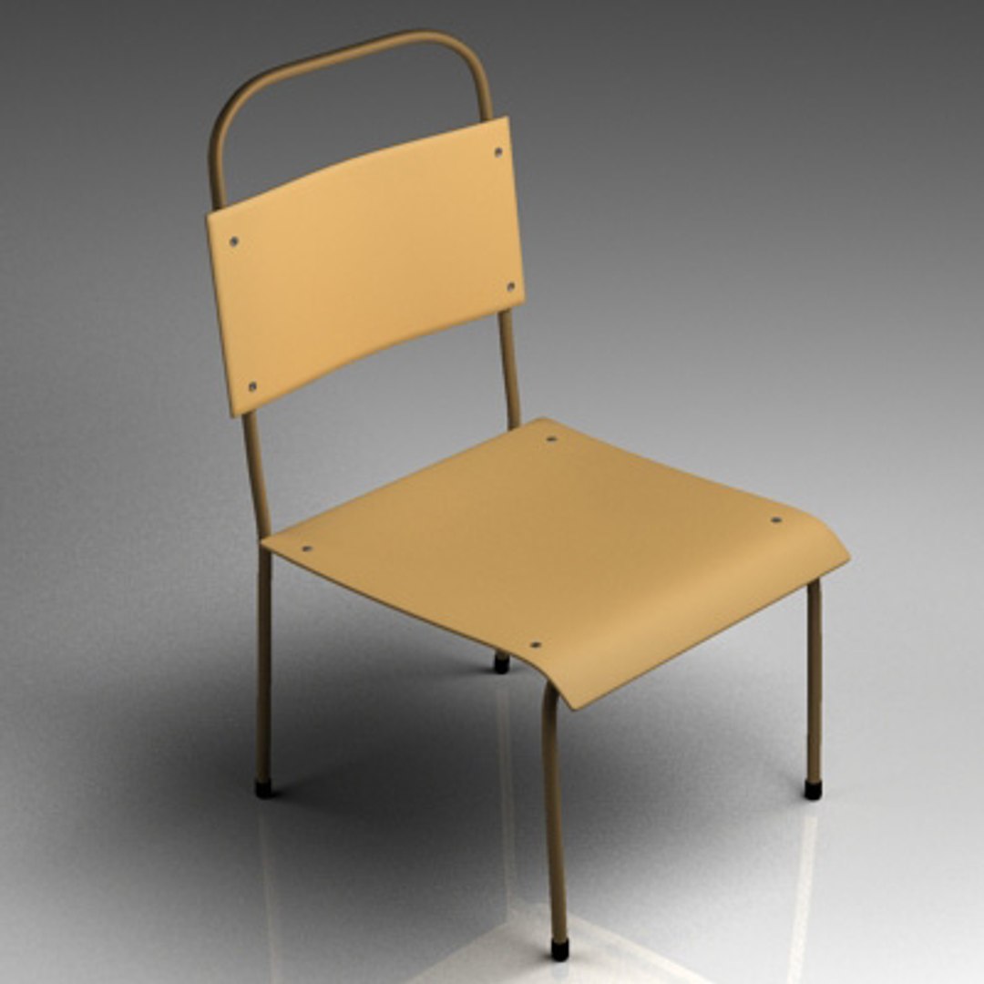 3d Model Schools Chair