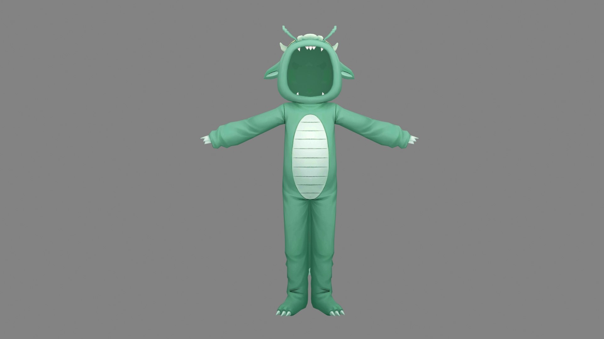 Cartoon Loong Costume - Chinese Dragon 3D Model - TurboSquid 2107535