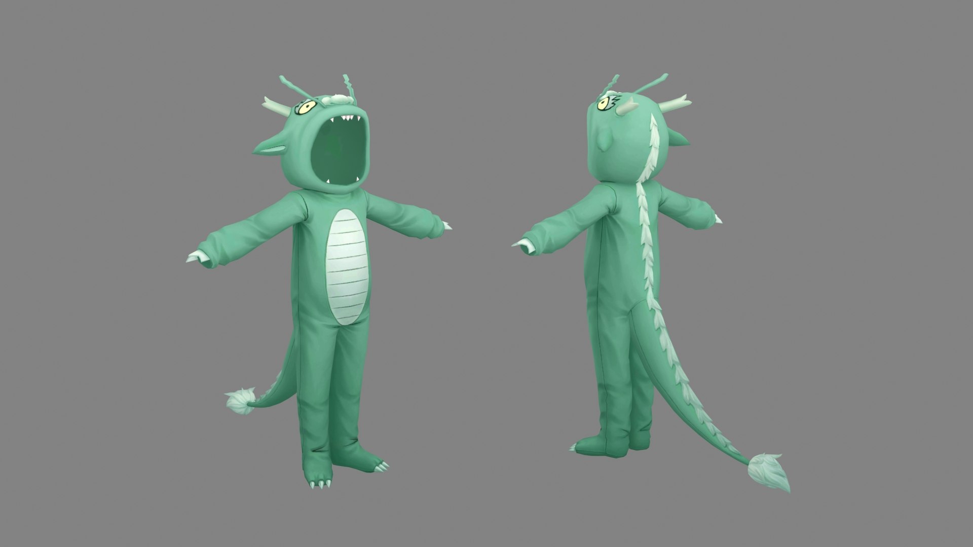 Cartoon Loong Costume - Chinese Dragon 3D Model - TurboSquid 2107535