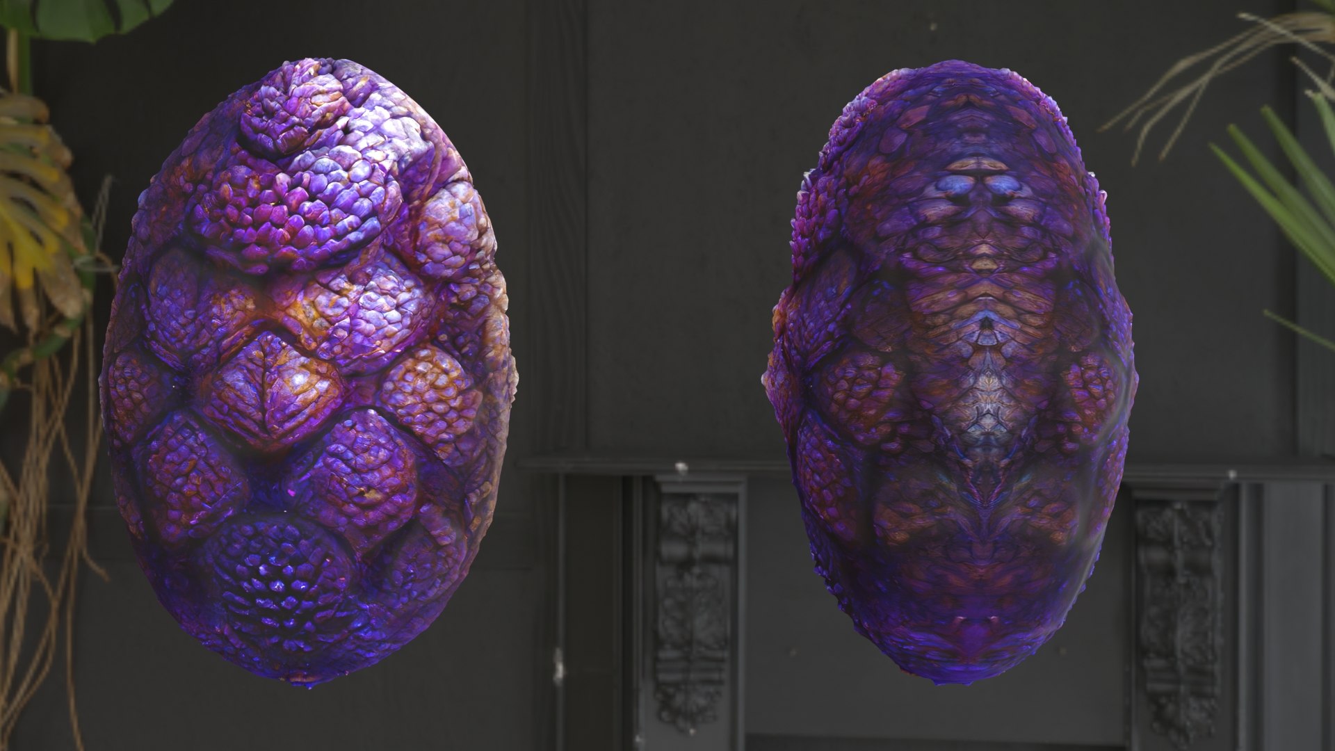 Purple Alien Egg 1 3D Model - TurboSquid 1972156