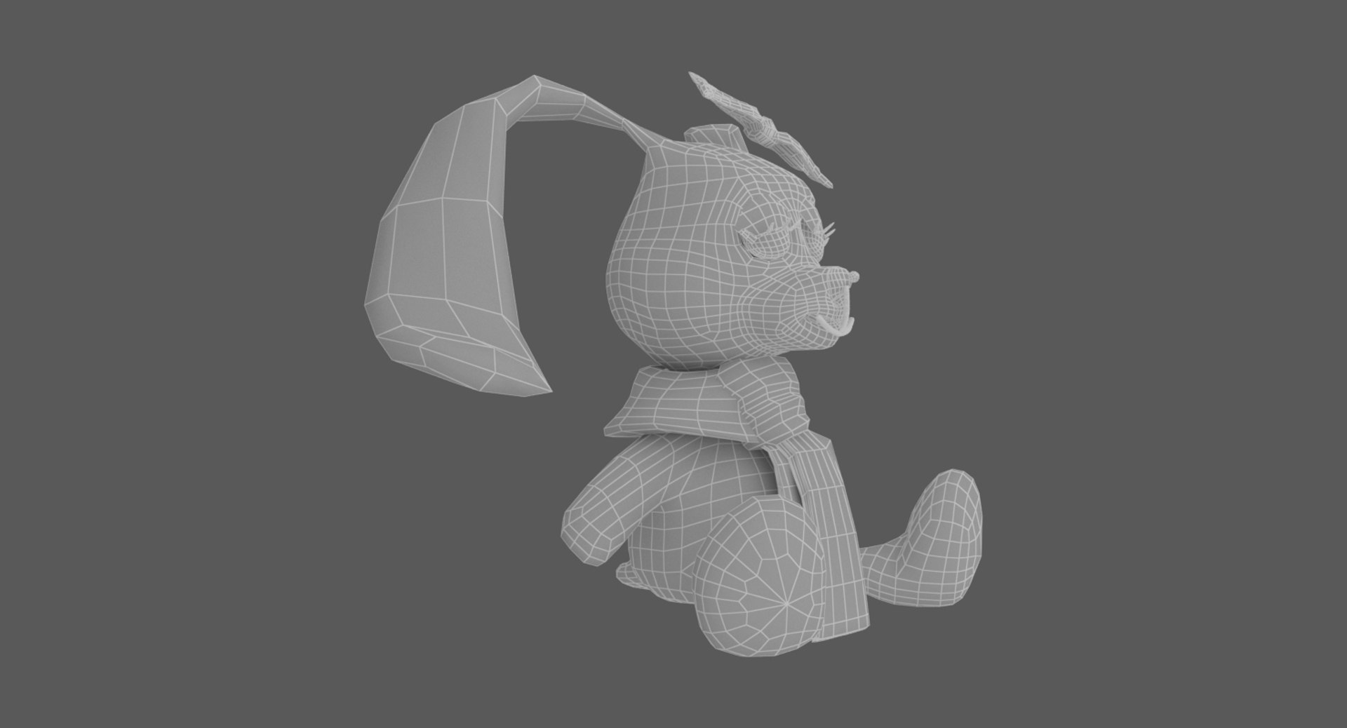 Cartoon Rabbit 3d Model
