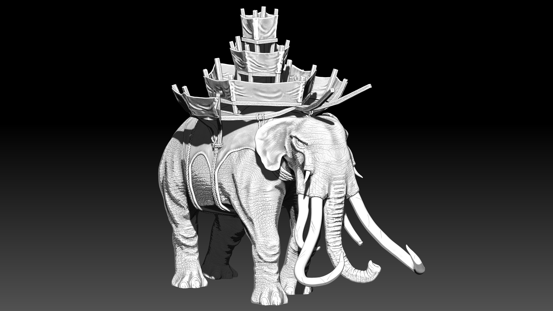 3D War Elephants model - TurboSquid 1953451