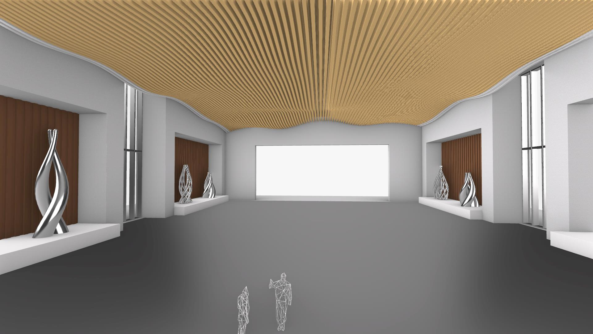 Futuristic Arts Gallery 3D Model - TurboSquid 2165703