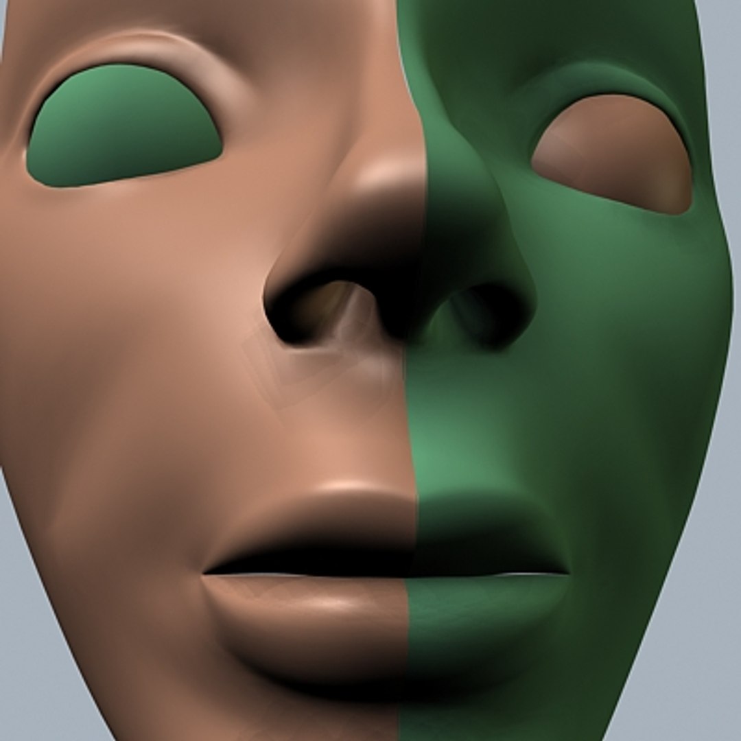 Human Head 3d Dxf