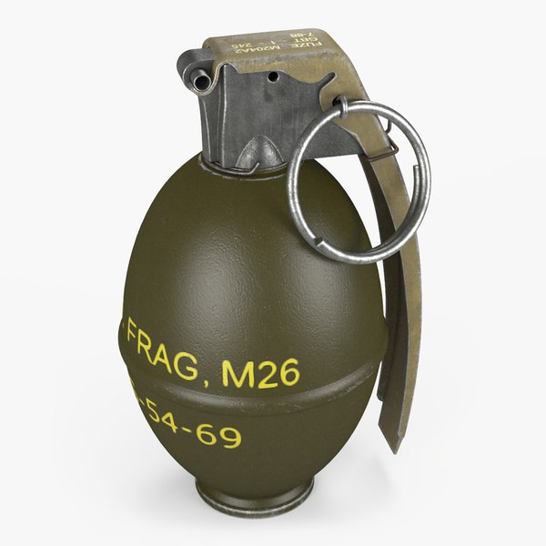 3D m26 hand grenade lemon - TurboSquid 1179689