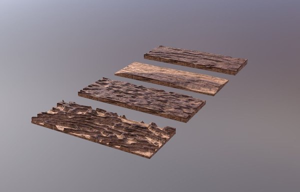 3D Resin Wood Table Panel modern abstract style SET - TurboSquid 1812351