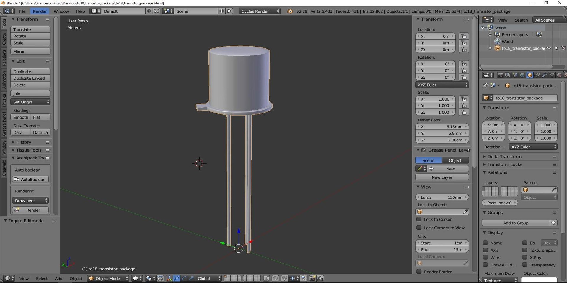 To18 Transistor Package 3D Model - TurboSquid 1399704