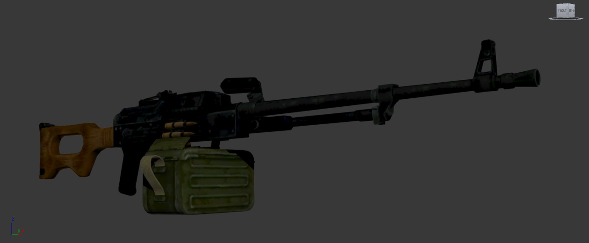 Machine Gun - Pkm Obj