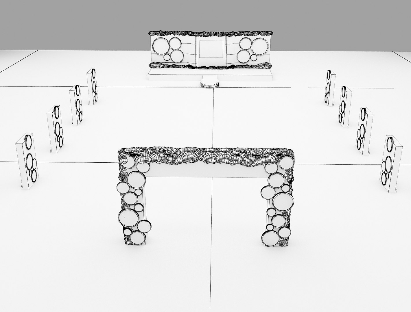 3d Model Event Snow