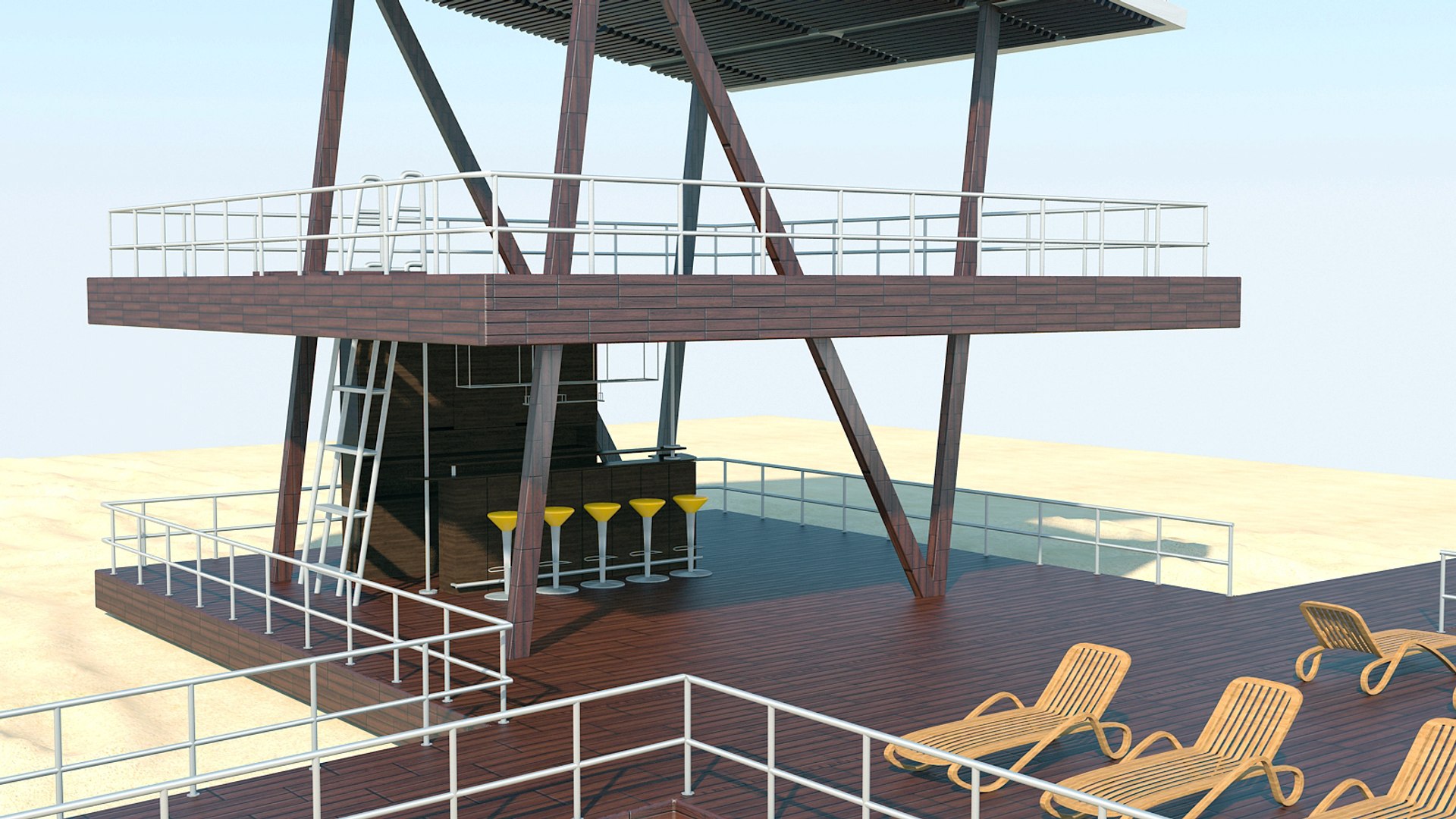 3d Model Life Guard Lifeguard