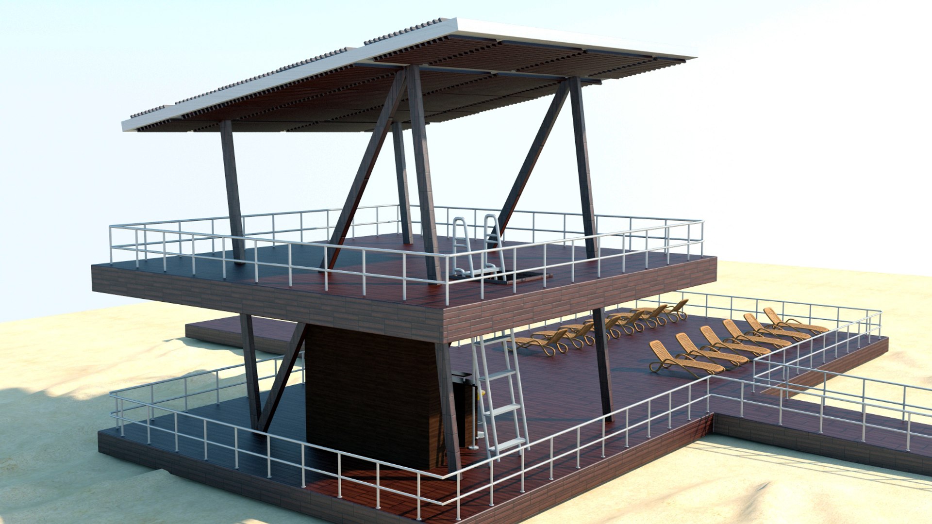 3d Model Life Guard Lifeguard