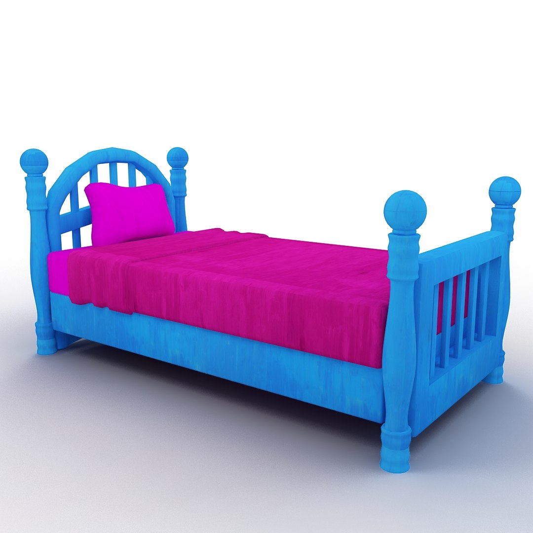Cartoon Bed 3D | 1148259 | TurboSquid