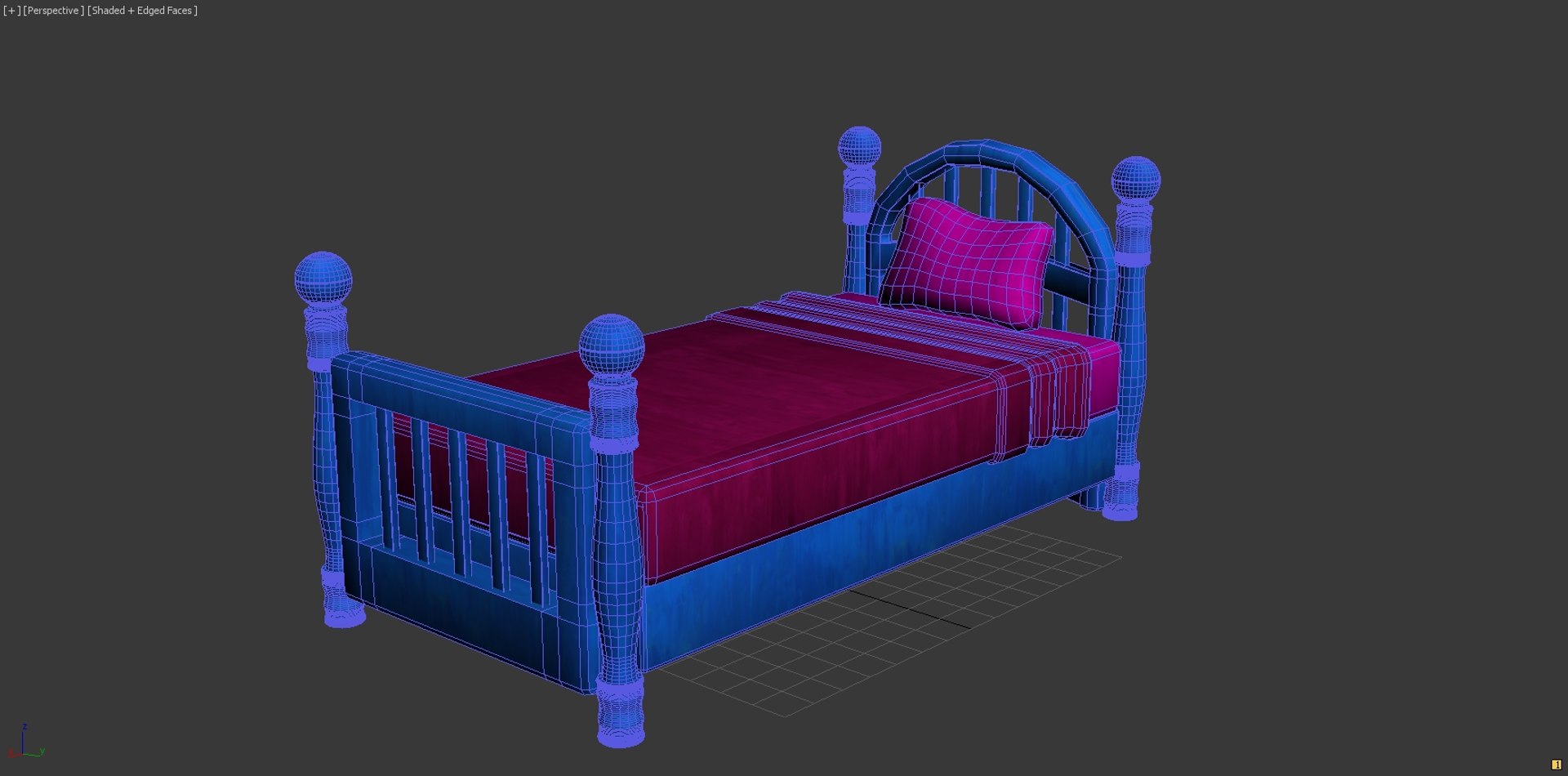 Cartoon Bed 3D | 1148259 | TurboSquid