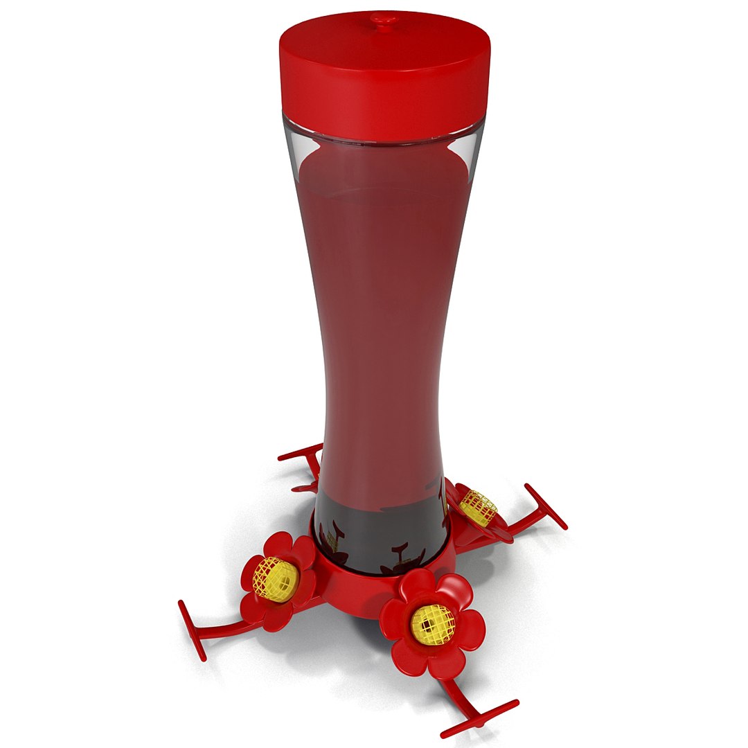 3d Hummingbird Feeder Model