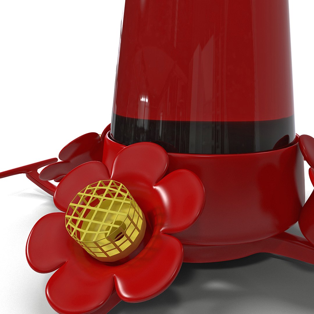 3d Hummingbird Feeder Model