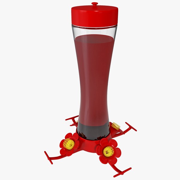 3d hummingbird feeder model
