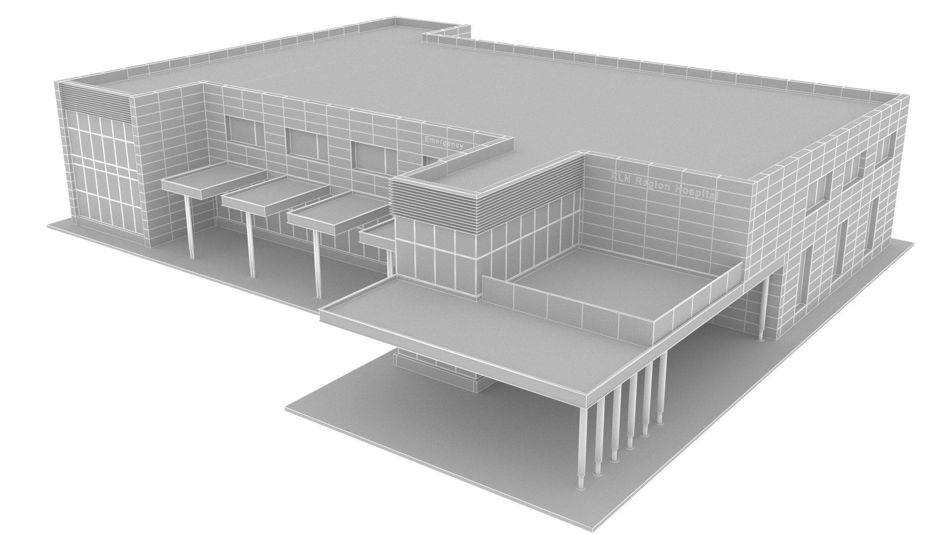 Medical Center Model - TurboSquid 2392495