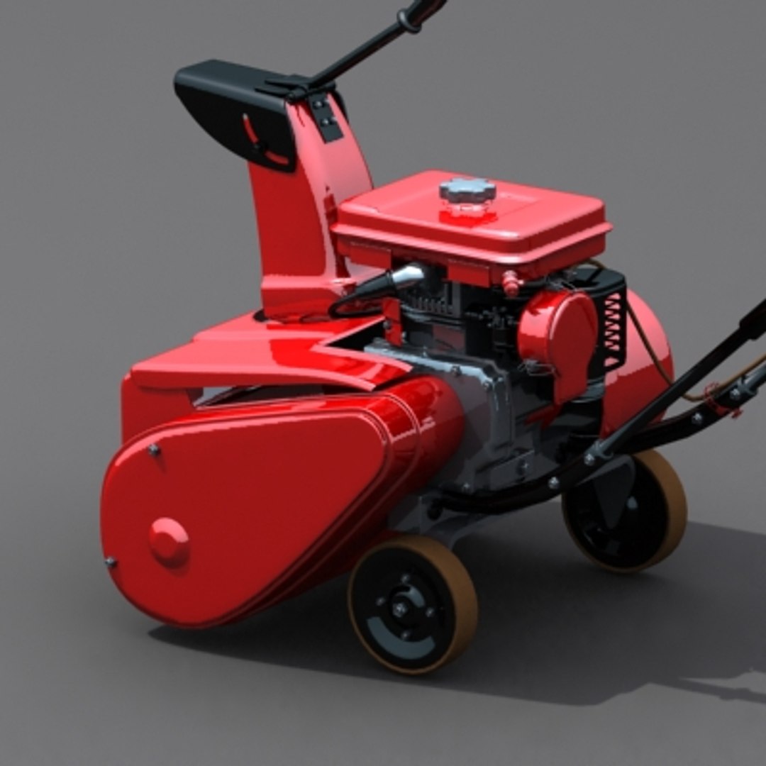 lawn snow mower 3d max