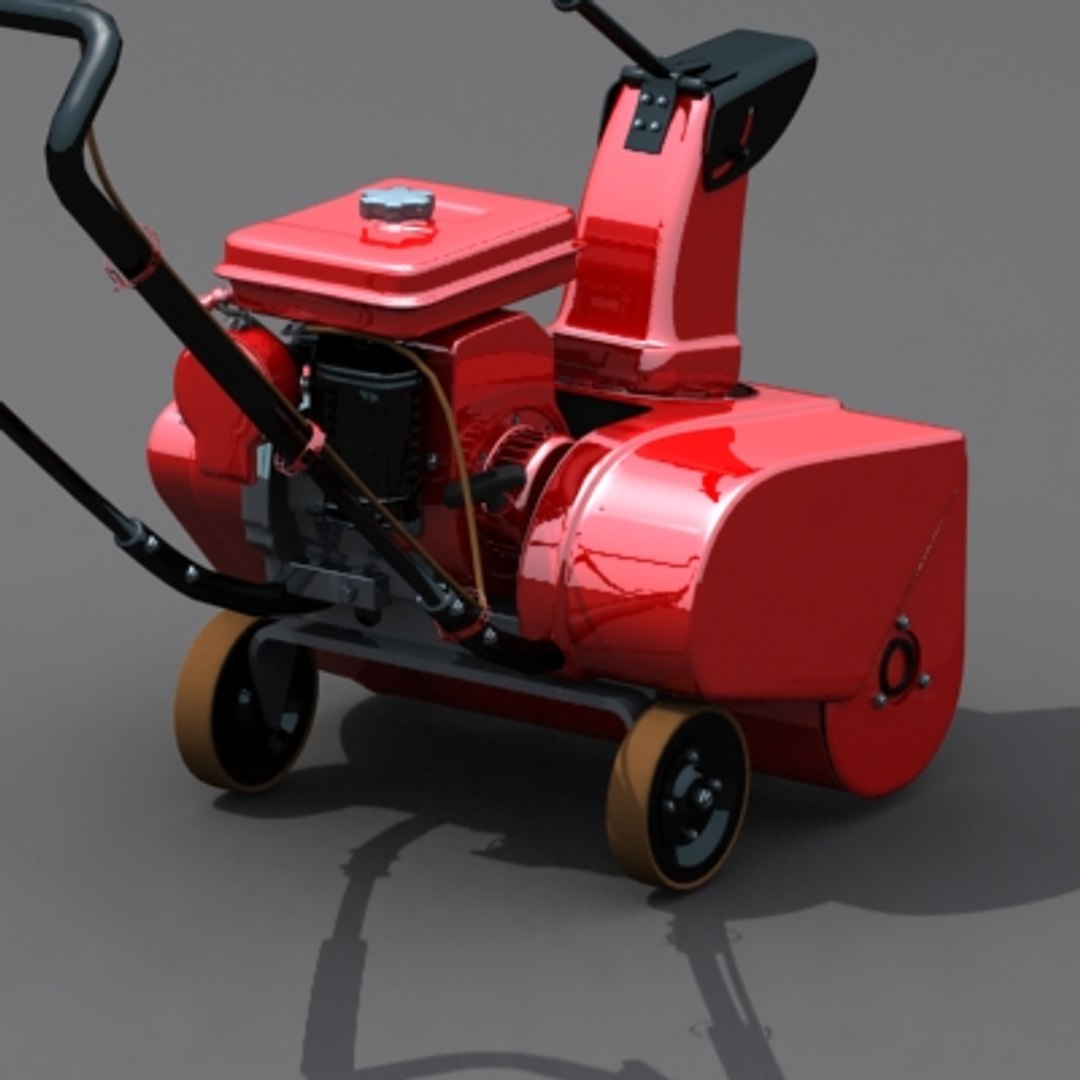 lawn snow mower 3d max